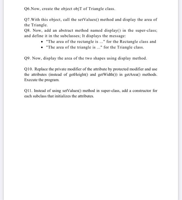 Solved 200 LAB5: Inheritance in Java Consider the following | Chegg.com