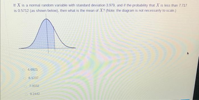 Solved If X is a normal random variable with standard | Chegg.com