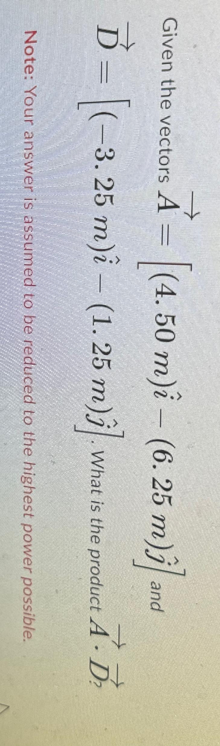 Solved Given the vectors | Chegg.com