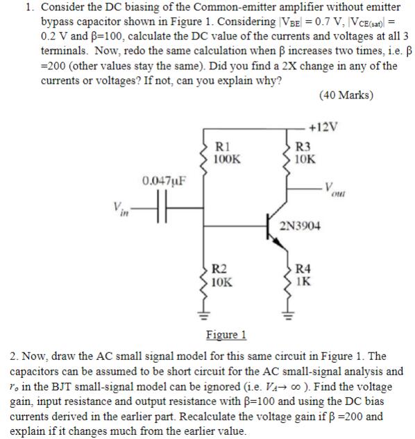 Solved Now, draw the AC small signal model for this same | Chegg.com