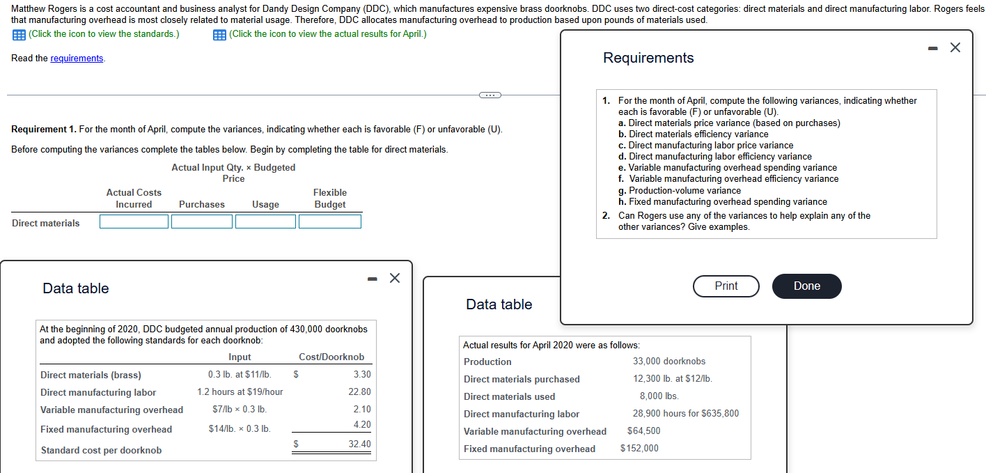 Solved PLEASE ANSWER ALL REQUIREMENTS Mathew Rogers is a | Chegg.com
