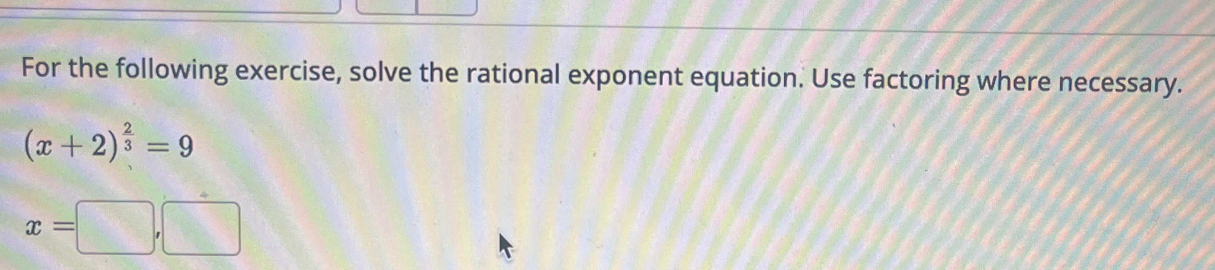 Solved For the following exercise, solve the rational | Chegg.com