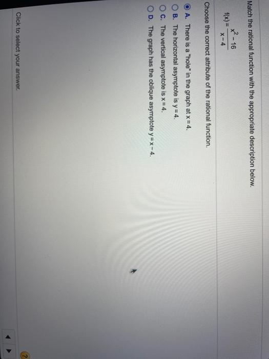 Solved Match the rational function with the appropriate | Chegg.com