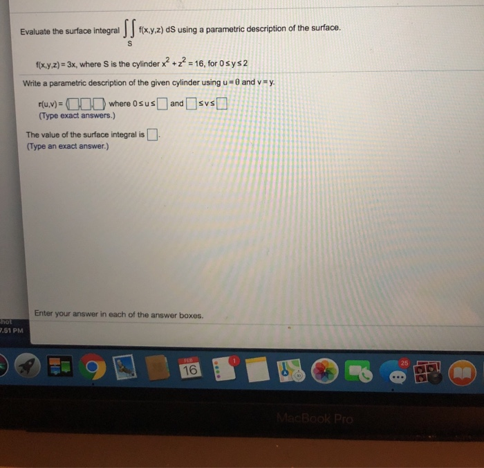 Solved Evaluate the surface integral| f(x,y,z) ds using a | Chegg.com