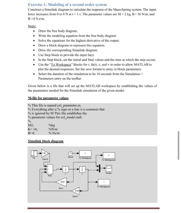 Solved Laboratory Experiment 3: Modeling of Physical Systems | Chegg.com