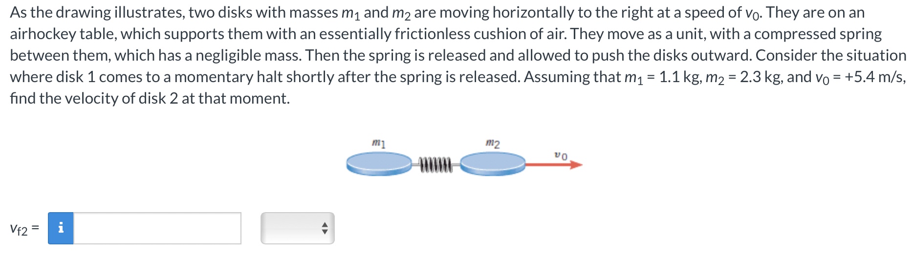 Solved As the drawing illustrates, two disks with masses m1 | Chegg.com