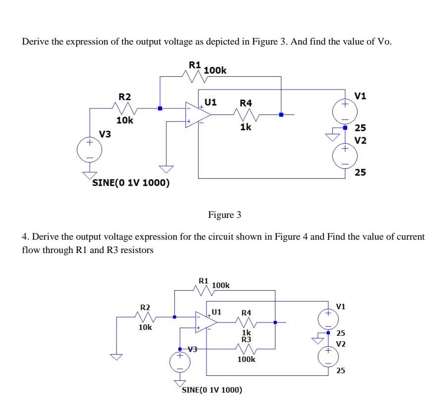 Solved Derive the expression of the output voltage as | Chegg.com