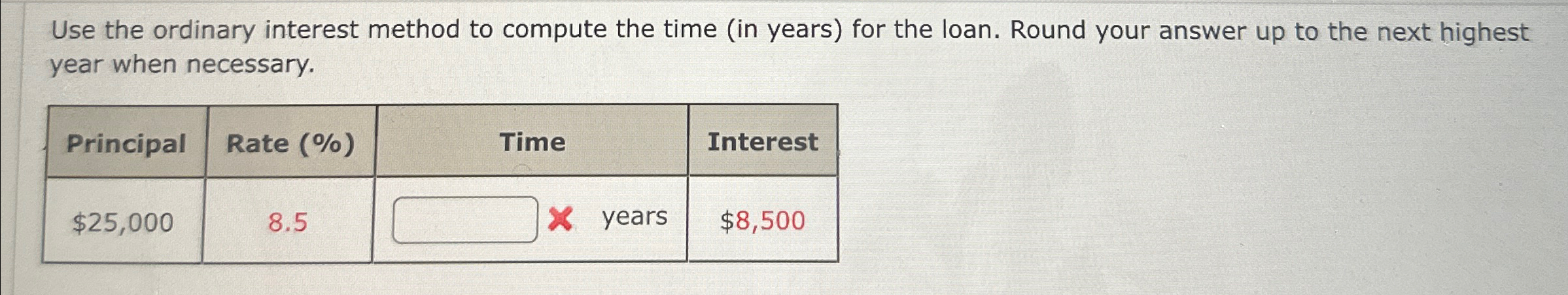 Solved Use the ordinary interest method to compute the time | Chegg.com