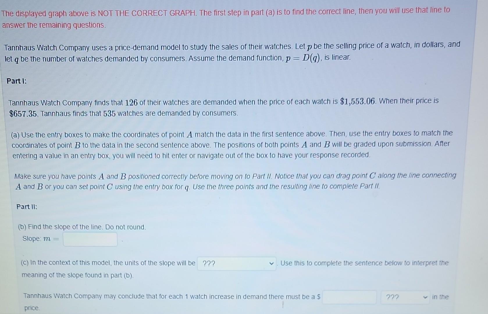 Solved (15 noints)he displayed graph above is NOT THE | Chegg.com