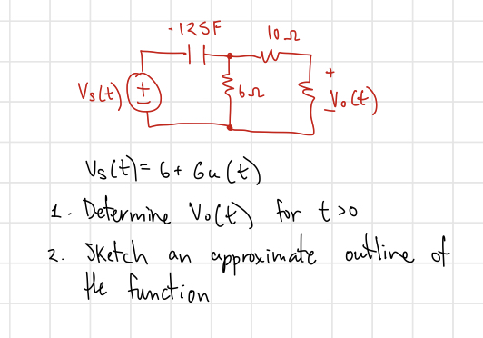 Please help. Circuit Vo(t)! ﻿Any method.Consider the | Chegg.com