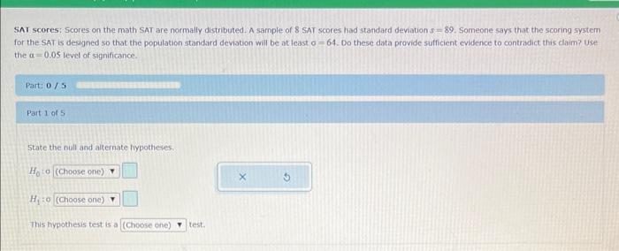 Solved SAI scores: Scores on the math SAT are normally | Chegg.com