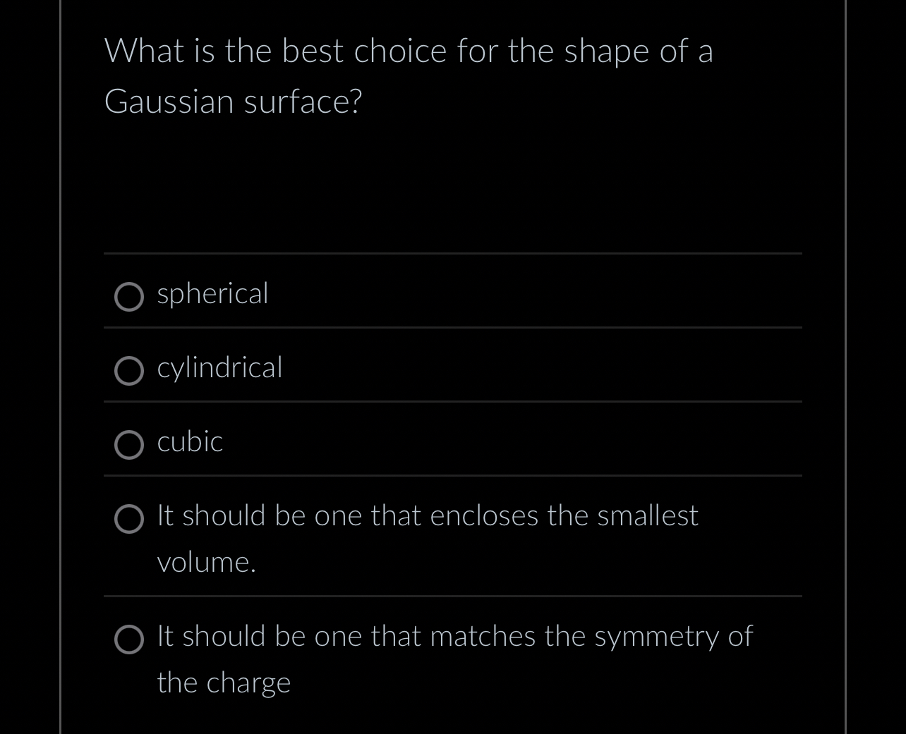 Solved What is the best choice for the shape of aGaussian | Chegg.com
