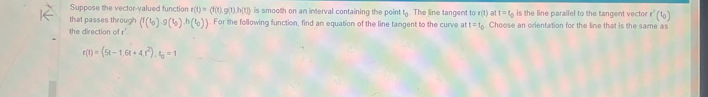 Solved Suppose the vector-valued function | Chegg.com