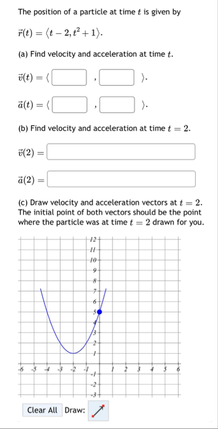 Solved The position of a particle at time t ﻿is given by | Chegg.com