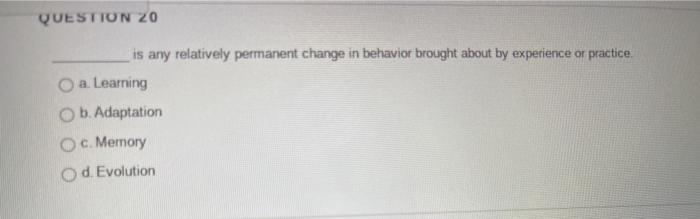 Solved "If a response is followed by a pleasurable | Chegg.com