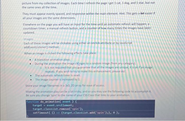 Solved The page will follow the header/main/footer format | Chegg.com