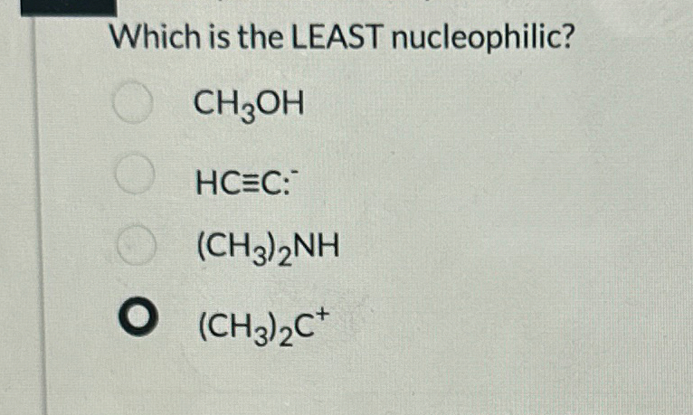 Solved Which is the LEAST | Chegg.com