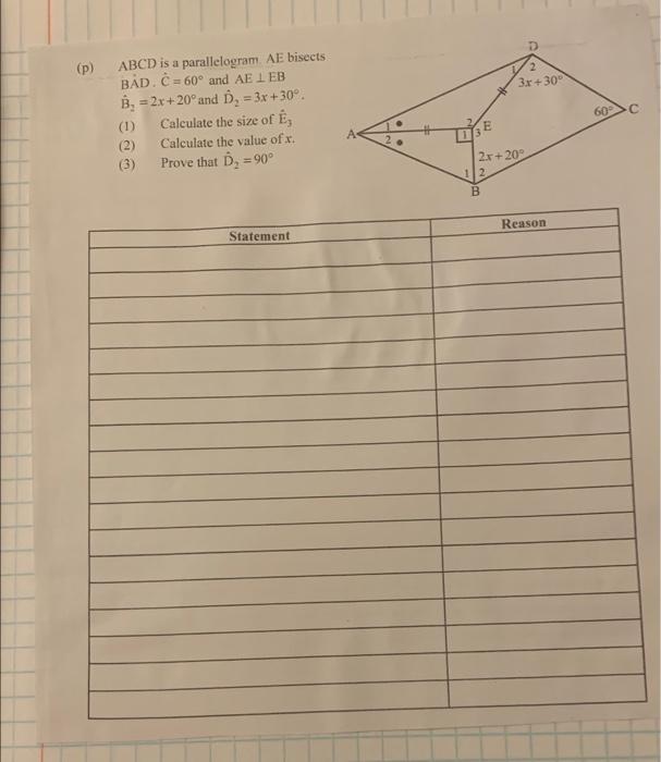 Solved 15/06/2022 (1) ABCD is a kite. The diagonals | Chegg.com