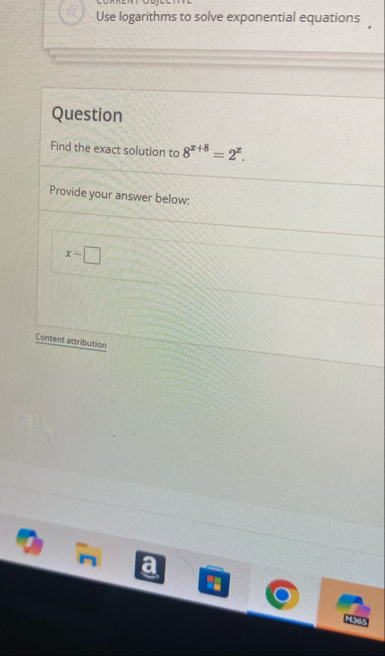Solved Use logarithms to solve exponential | Chegg.com