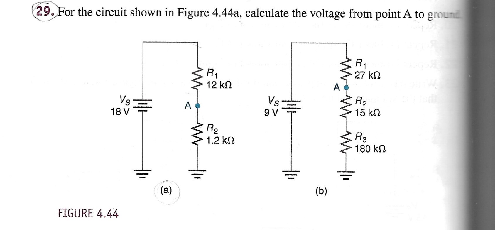 Solved For the circuit shown in Figure 4.44a, ﻿calculate the | Chegg.com