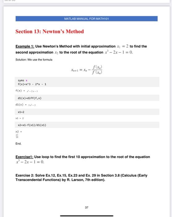 Solved Exercise1: Use loop to find the first 10 | Chegg.com