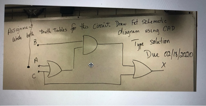 Solved truth tables, solution, and draw fet schematic using | Chegg.com