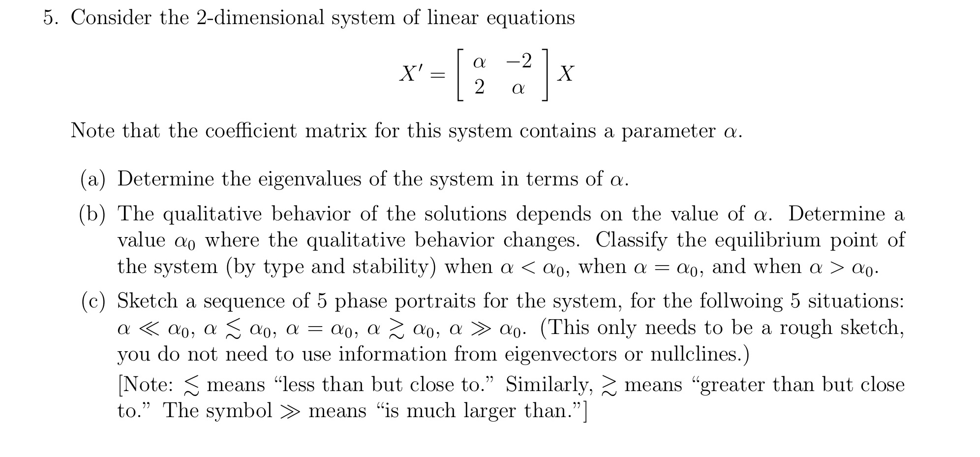 Solved Stuck on C!Consider the 2-dimensional system of | Chegg.com
