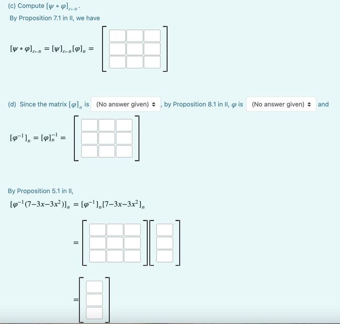 Solved Consider the following linear transformations: Let | Chegg.com