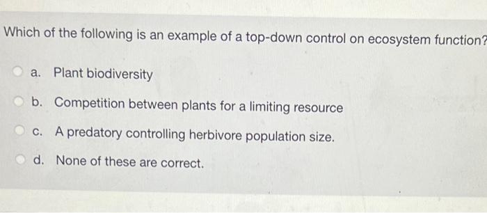 Solved Which of the following is an example of a top-down | Chegg.com