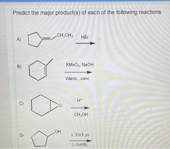 Solved Predict the product and write the complete stepwise | Chegg.com