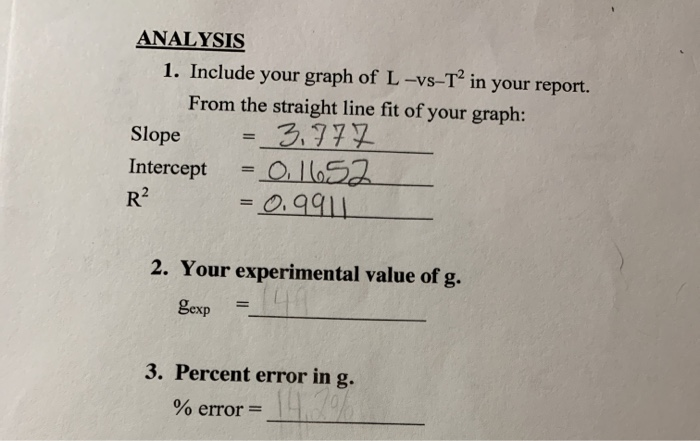 Solved Analysis: 1. Using Microsoft Excel, make a plot of | Chegg.com