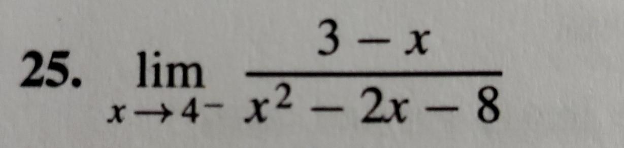 Solved limx→4-3-xx2-2x-8 | Chegg.com