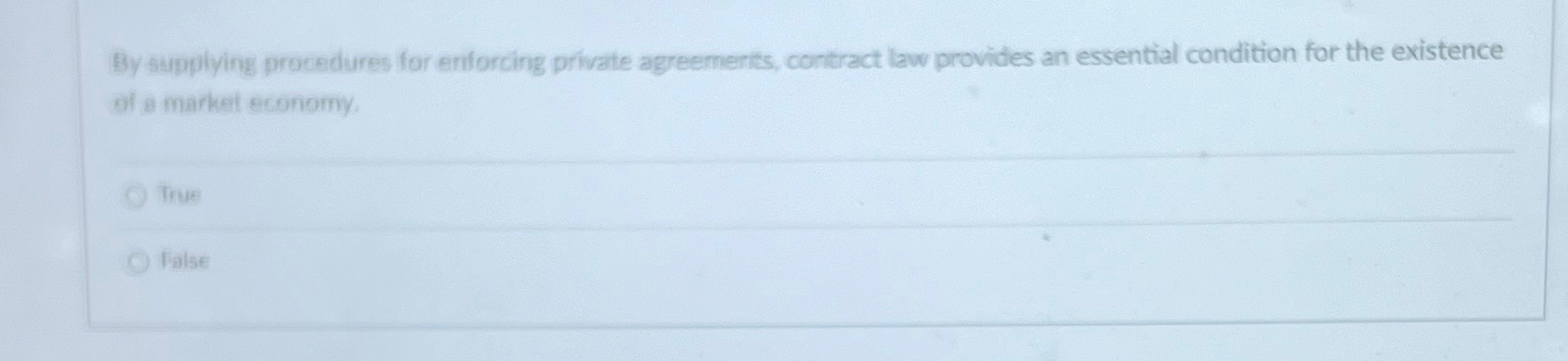 Solved By supplying procedures for enforcing private | Chegg.com