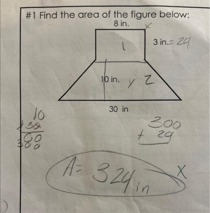 Solved \#I Find the area of the figure below: | Chegg.com