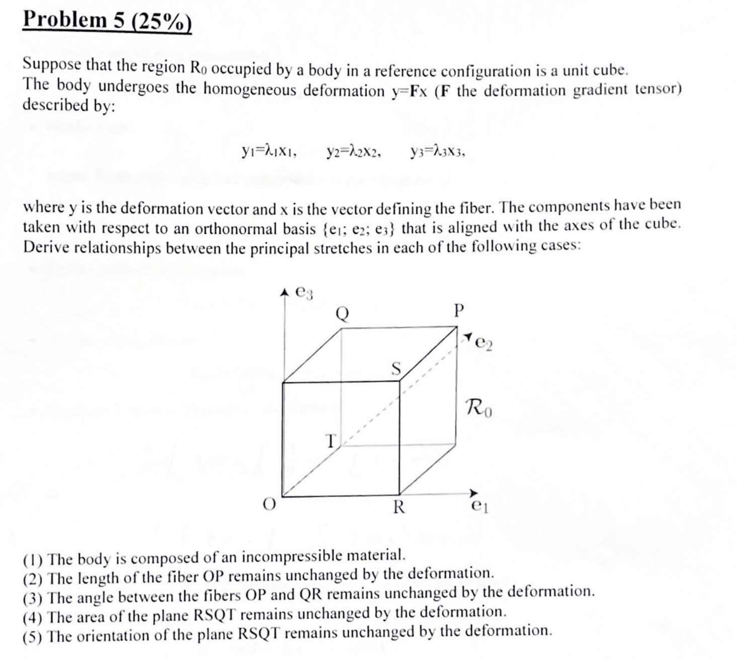 Solved Problem 5(25%)Suppose that the region R0 ﻿occupied by | Chegg.com