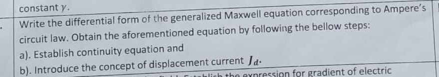 Solved Write the differential form of the generalized | Chegg.com