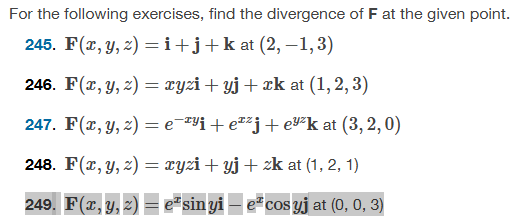Solved For the following exercises, find the divergence | Chegg.com