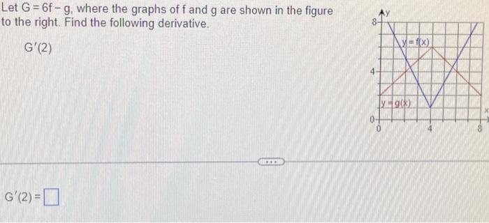 Solved Let G=6f−g, where the graphs of f and g are shown in | Chegg.com Solved Let G=6f−g, where the graphs of f and g are shown in | Chegg.com