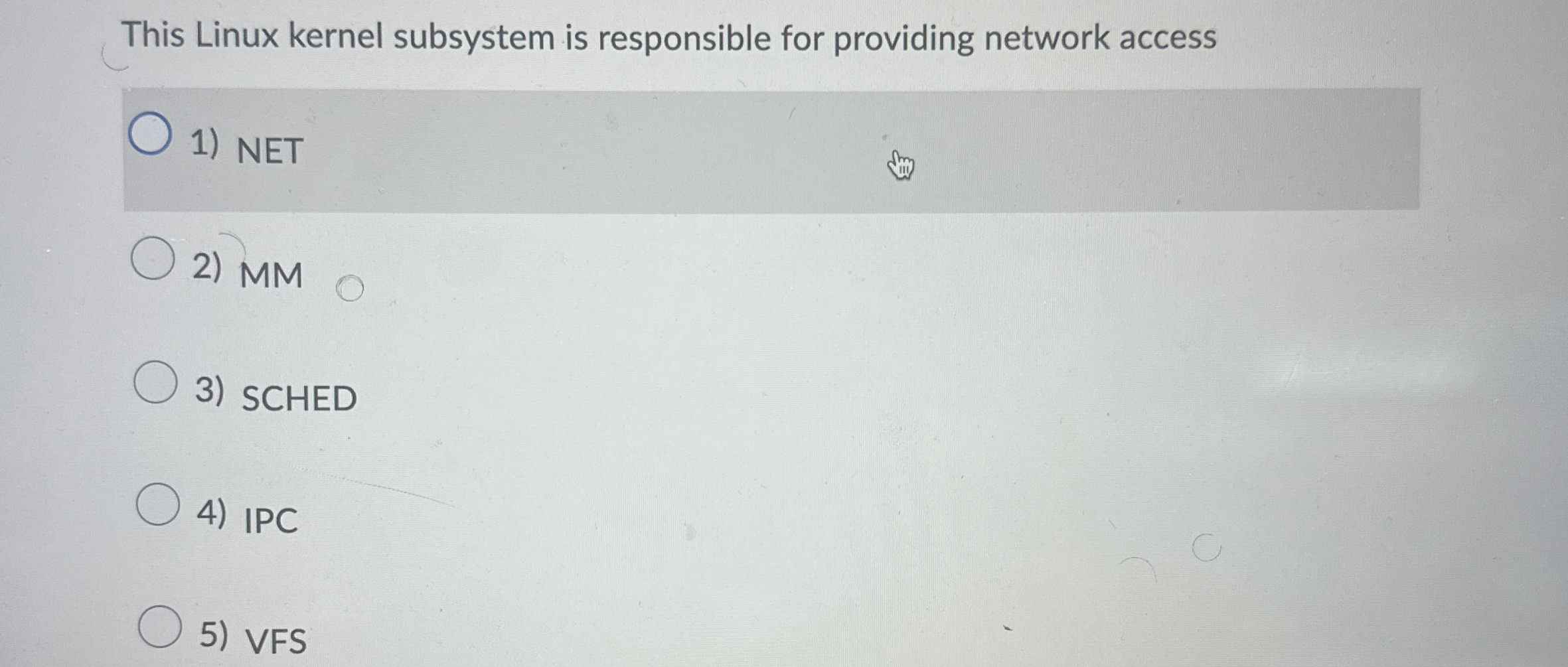 Solved This Linux kernel subsystem is responsible for | Chegg.com