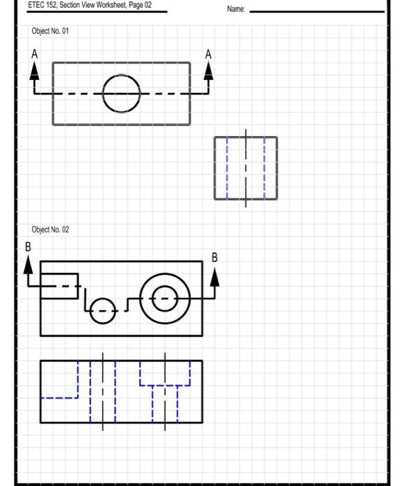 Solved ETEC 152, Section View Worksheet, Page 02 Name: | Chegg.com