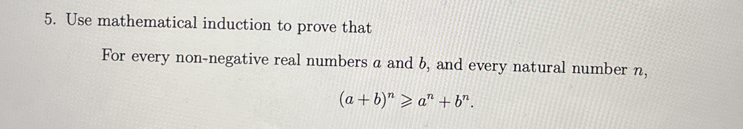 Solved Use mathematical induction to prove thatFor every | Chegg.com