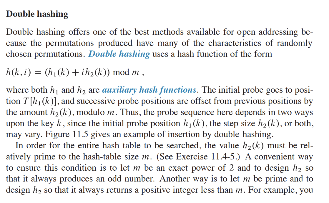 Solved 1. ﻿Double Hashing Technique This question is related | Chegg.com
