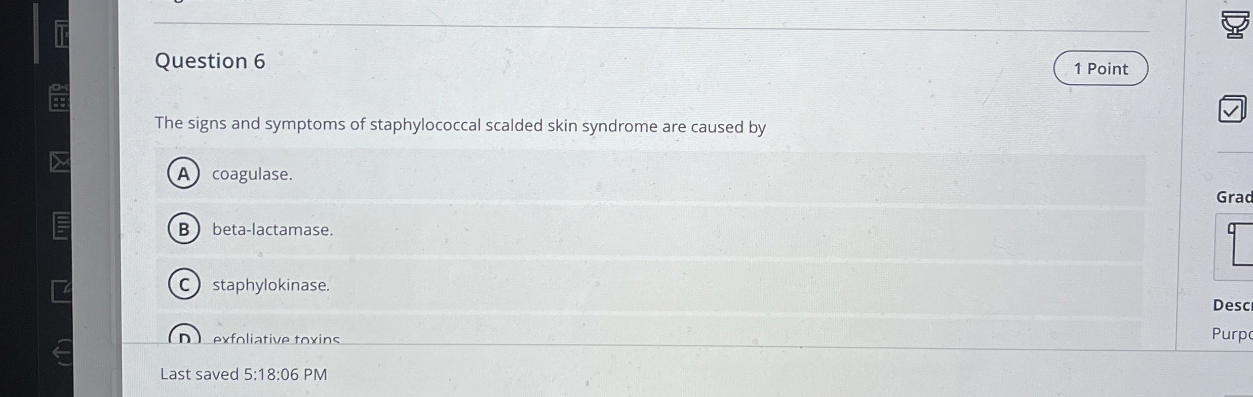 Solved Question 61 ﻿PointThe signs and symptoms of | Chegg.com