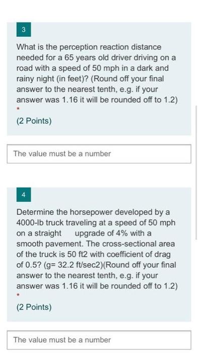 Solved 3 3 What is the perception reaction distance needed | Chegg.com
