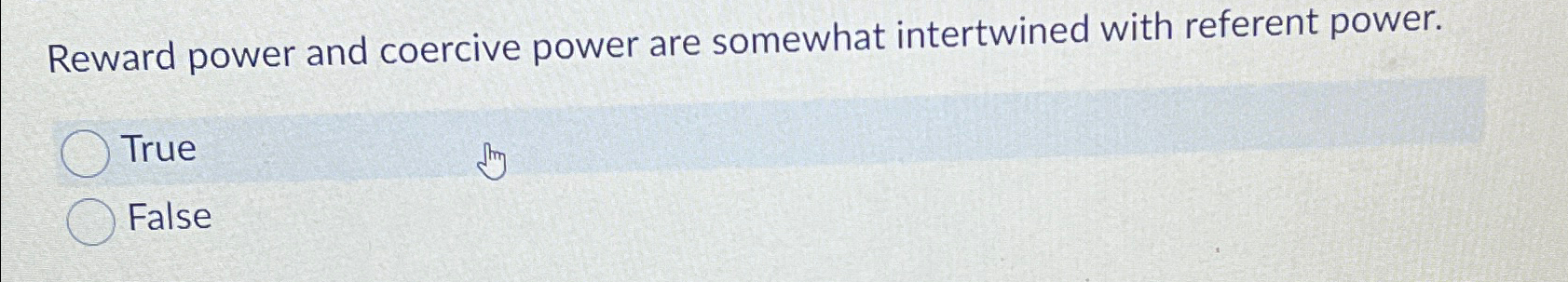 Solved Reward power and coercive power are somewhat | Chegg.com