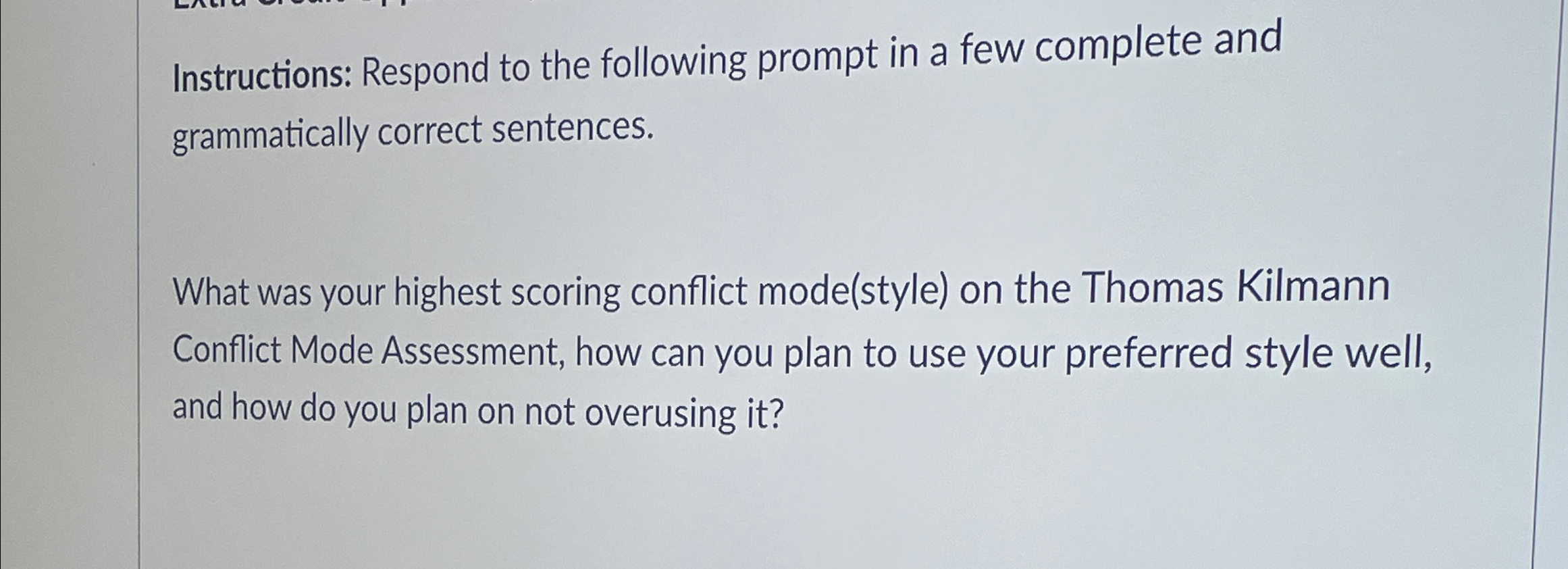 Solved Instructions: Respond to the following prompt in a | Chegg.com