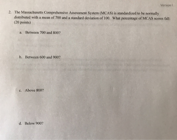 Solved Version! 2. The Massachusetts Comprehensive | Chegg.com