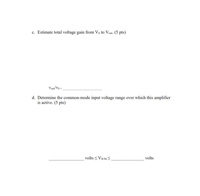 Solved Question 1: Consider the following buffered cascode | Chegg.com