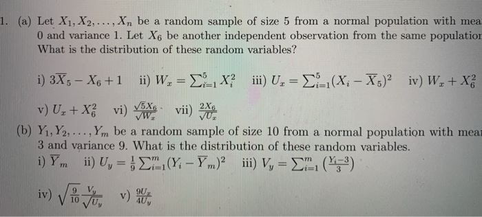 Solved 1. (a) Let X1, X2, ..., Xn be a random sample of size | Chegg.com