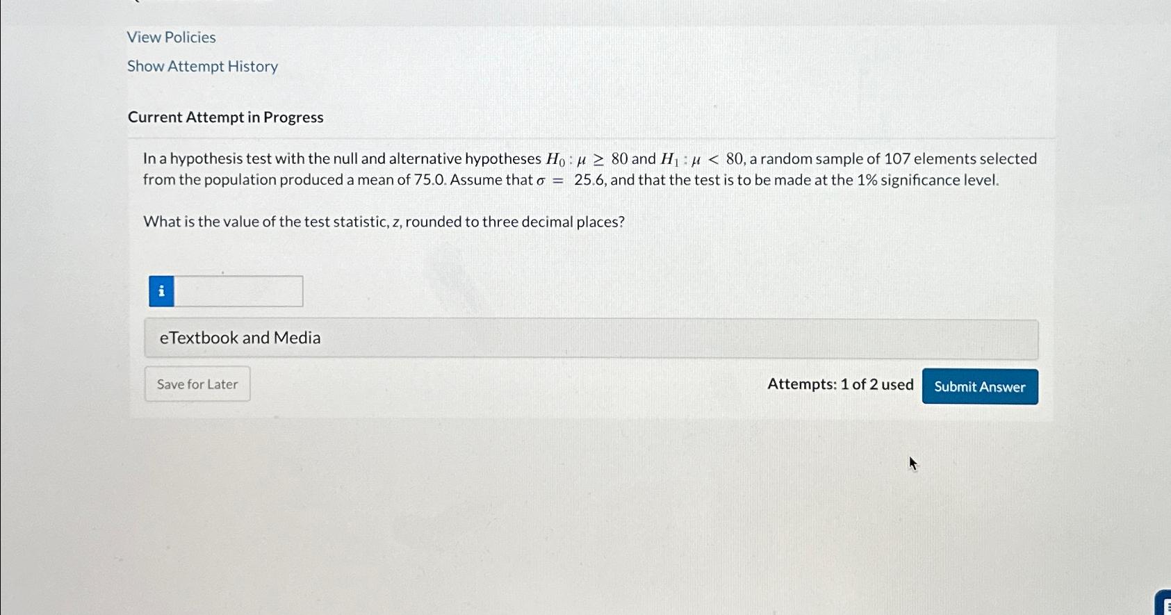 Solved View PoliciesShow Attempt HistoryCurrent Attempt in | Chegg.com